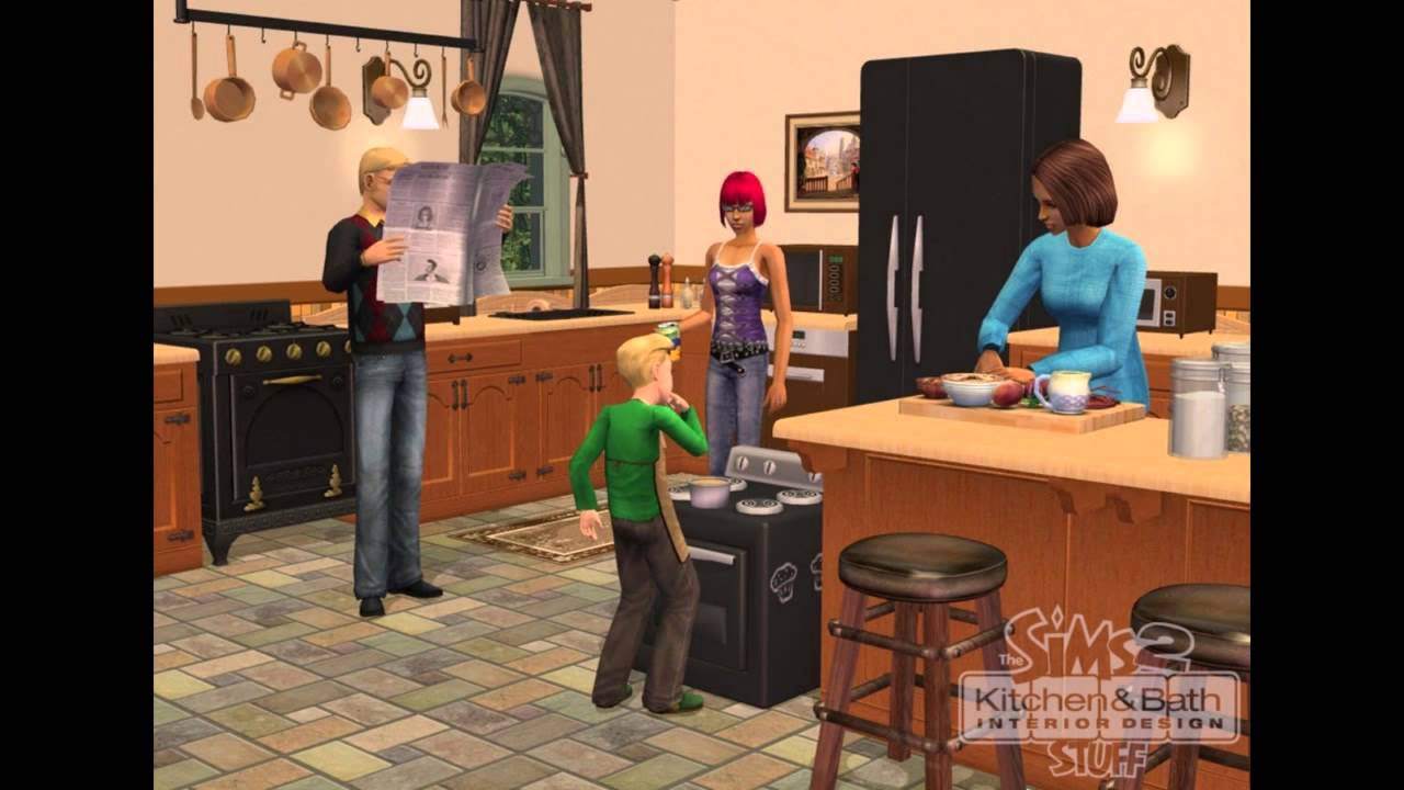 The Sims 2 Kitchen & Bath Interior Design Stuff PC 2008 Gameplay - YouTube