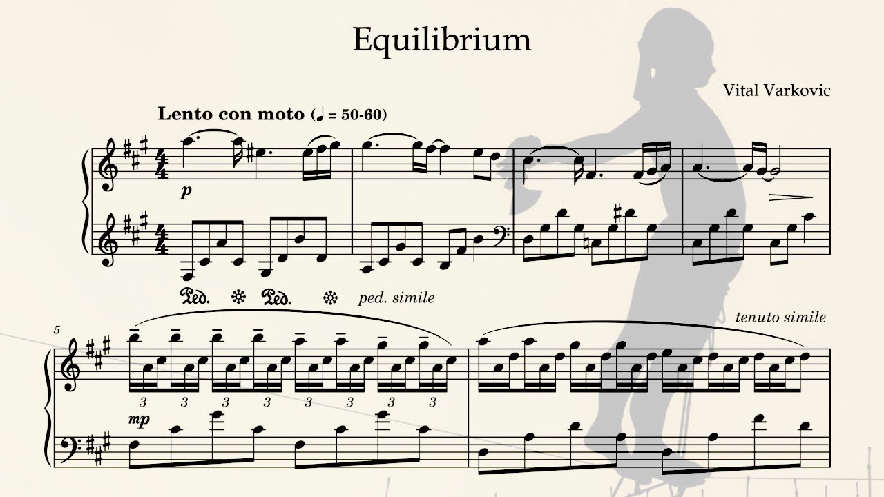 Vital Varkovic - Equilibrium, Piano Sheet Music (Official PDF Available ...