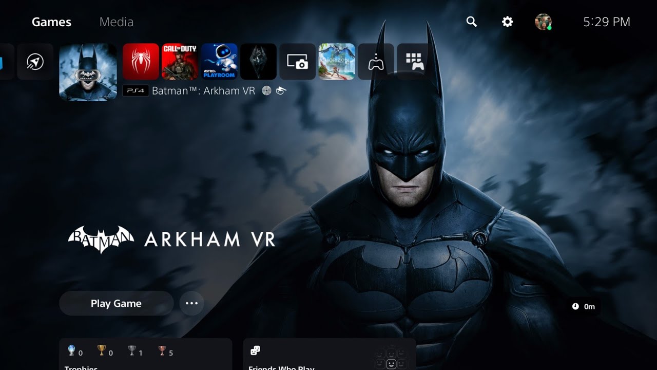 Live. Part 1. Batman Arkham VR. PS4 V.R. Game. On PS5 Disc Console ...