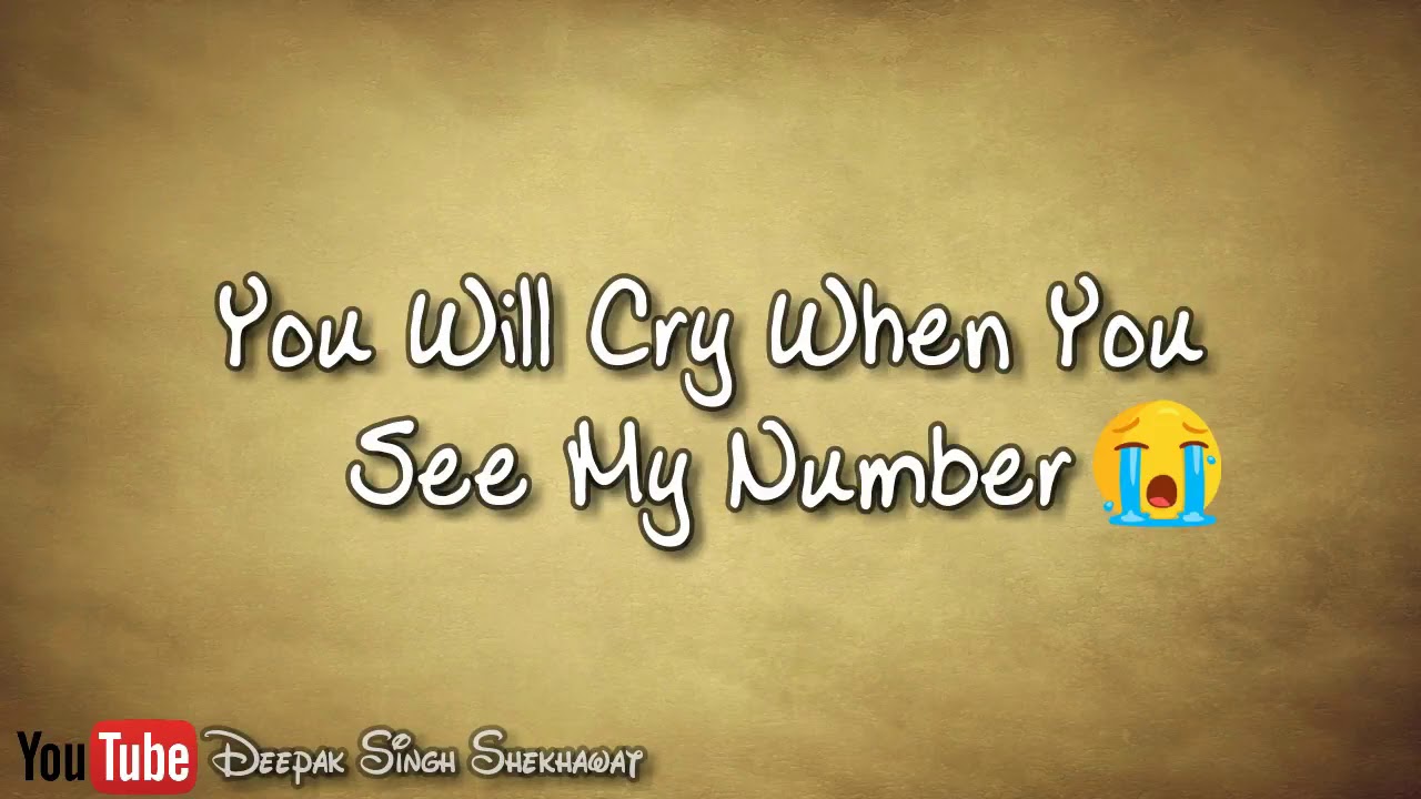 One day i leave the world nd never come back...😑 - YouTube