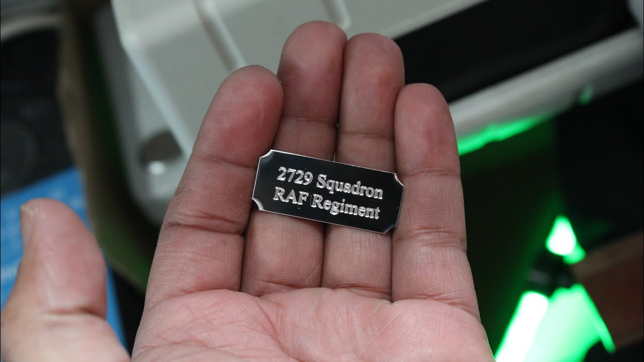 Custom Engraving Silver Plate Engrave with Text - YouTube