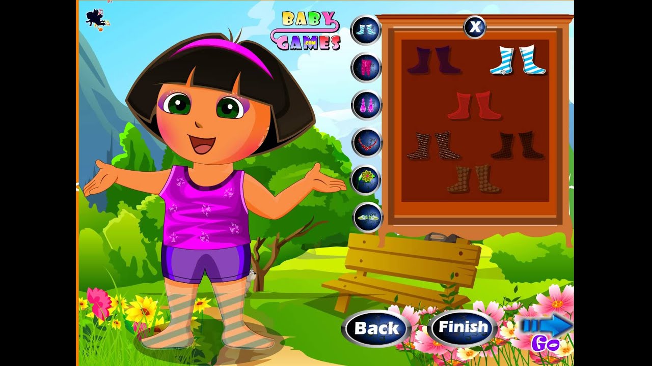 Dora the Explorer - Dora Dress Up - Dora Cartoon - YouTube