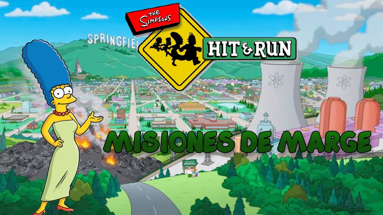 The Simpson Hit & Run: Nivel 4 -Misiones de Marge Simpson- - YouTube