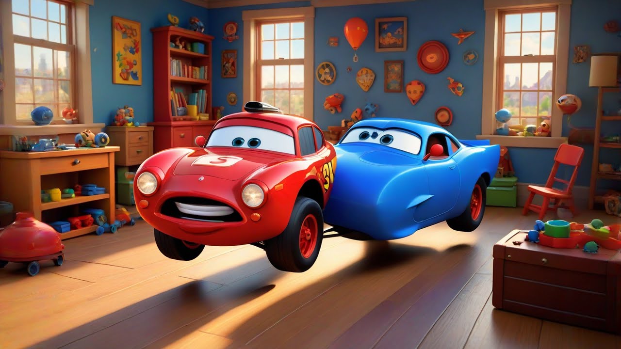Three Little Cars Go Vroom Vroom Vroom | Kids Songs | Fun Nursery ...