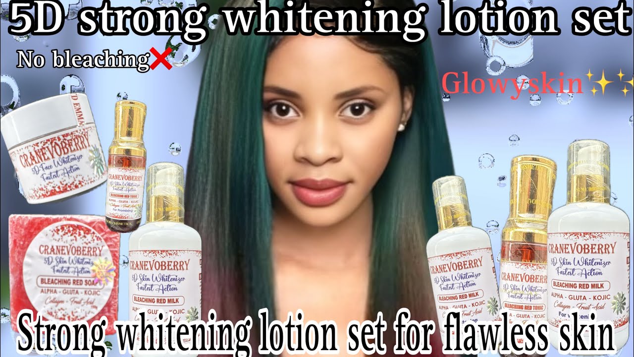 5D FAST WHITENING LOTION SET FOR FLAWLESS SKIN | CRANEVOBERRY 5D SKIN ...