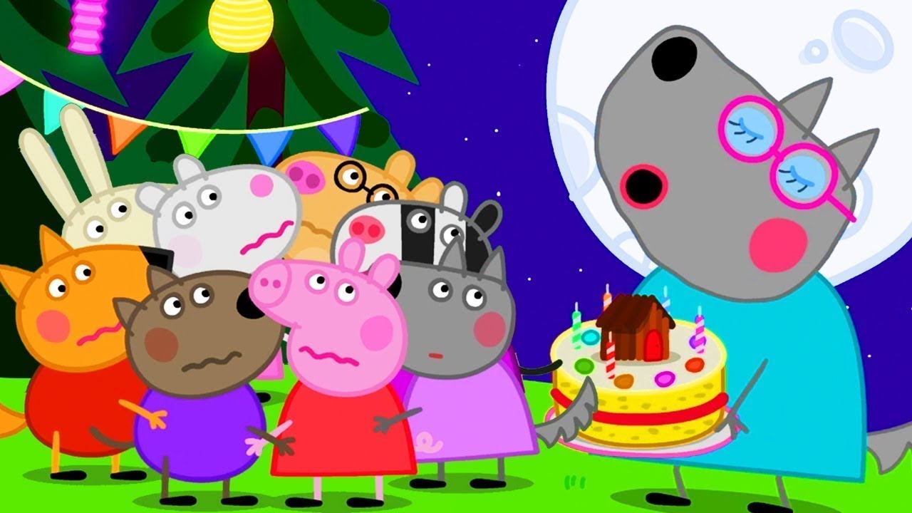 Howl Like a Wolf! 👻 Peppa Pig at Halloween 🎃 Halloween Cartoons for ...