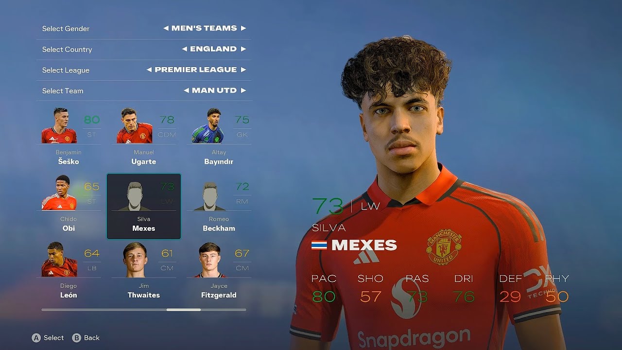 Manchester United and wonderkid with real faces FC26 TU1.4.1 include ...