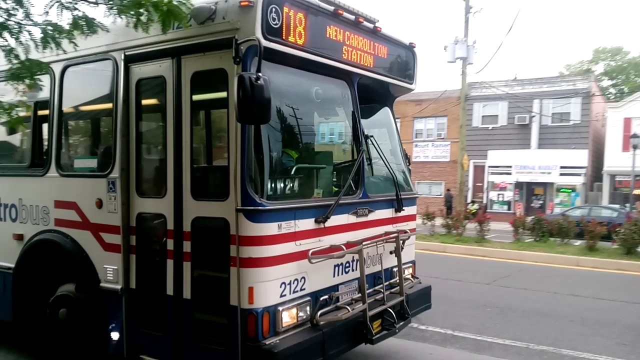 (Retired) WMATA Metrobus 2000 Orion V #2122 on the T18 - YouTube