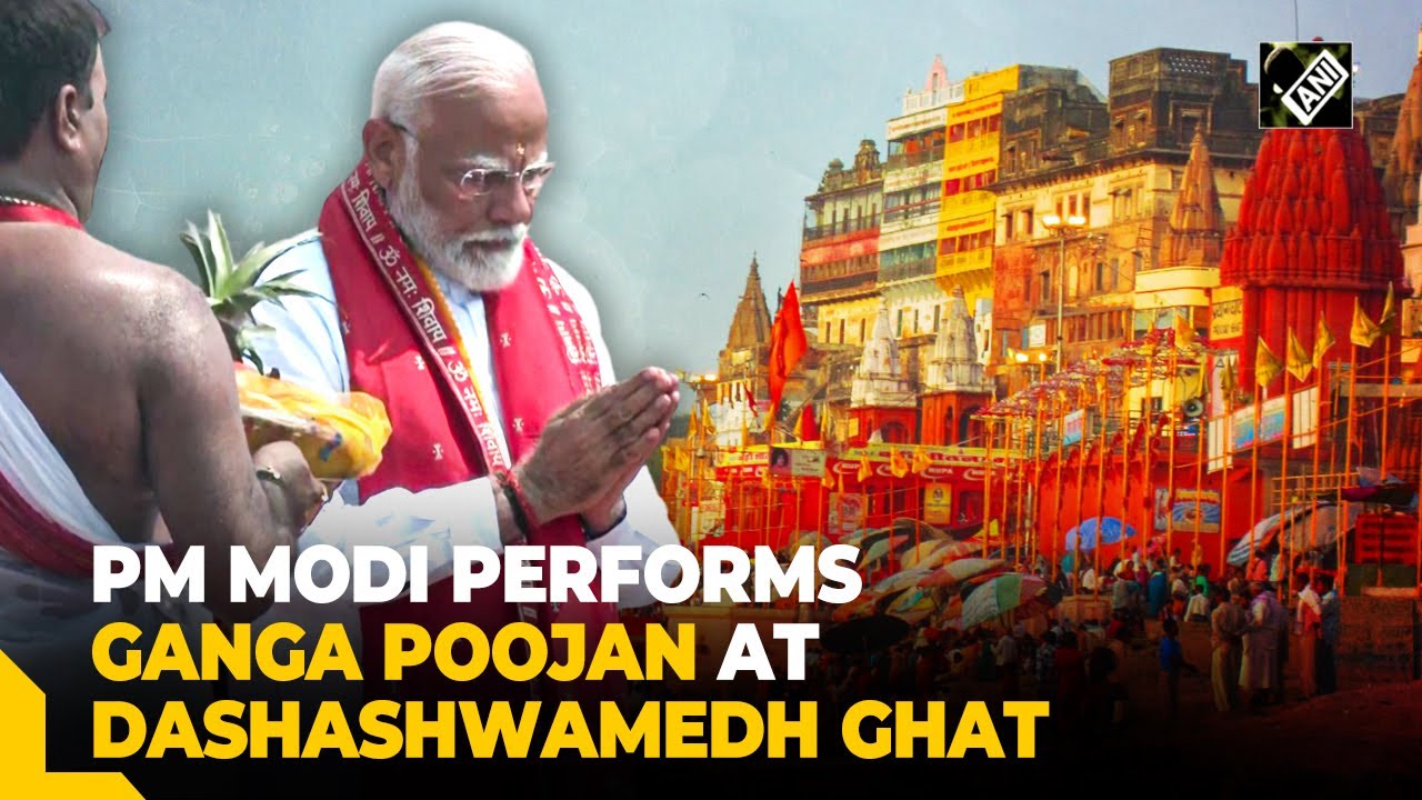 PM Modi performs pooja at Dashashwamedh Ghat ahead of filing nomination ...