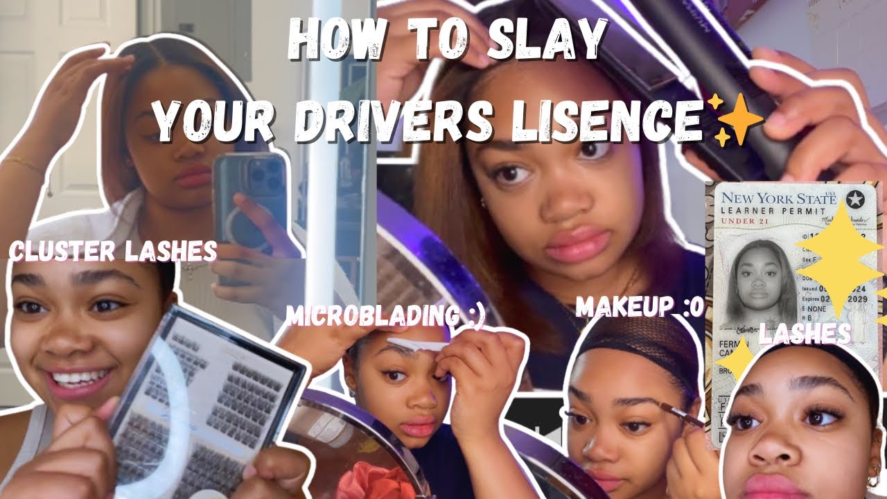 How to SLAY 💅🏽 your drivers license picture| Lash Cluster Combo w ...