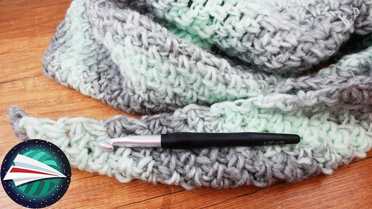 Merajut Syal Segitiga dengan Wol Lembut I Rajutan Sangat Mudah dengan Single Crotchet I DIY ...