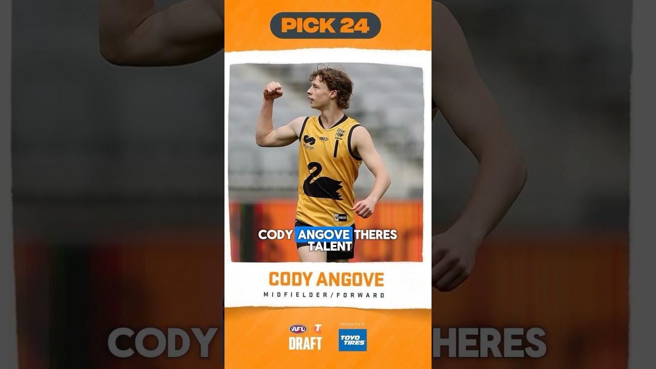 Cody Angove, the surprise packet of night 1 🍊 #afldraft #wafooty #wafl ...