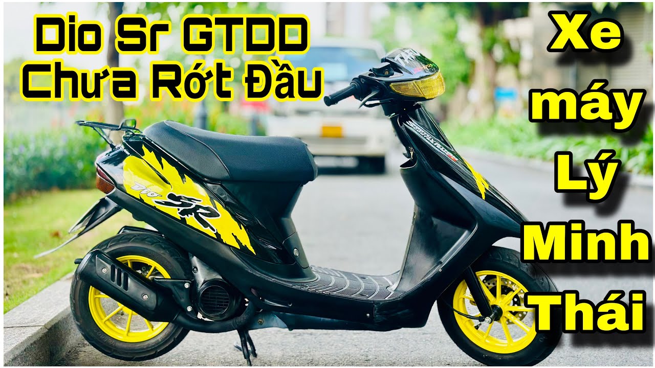 Xe kho zin Dio Sr 50cc 2 thì màu đen vàng giấy đi đường - Xe máy Lý ...