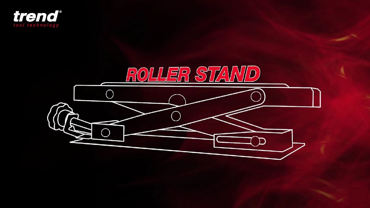 Trend - Adjustable Benchtop Roller Stand - YouTube