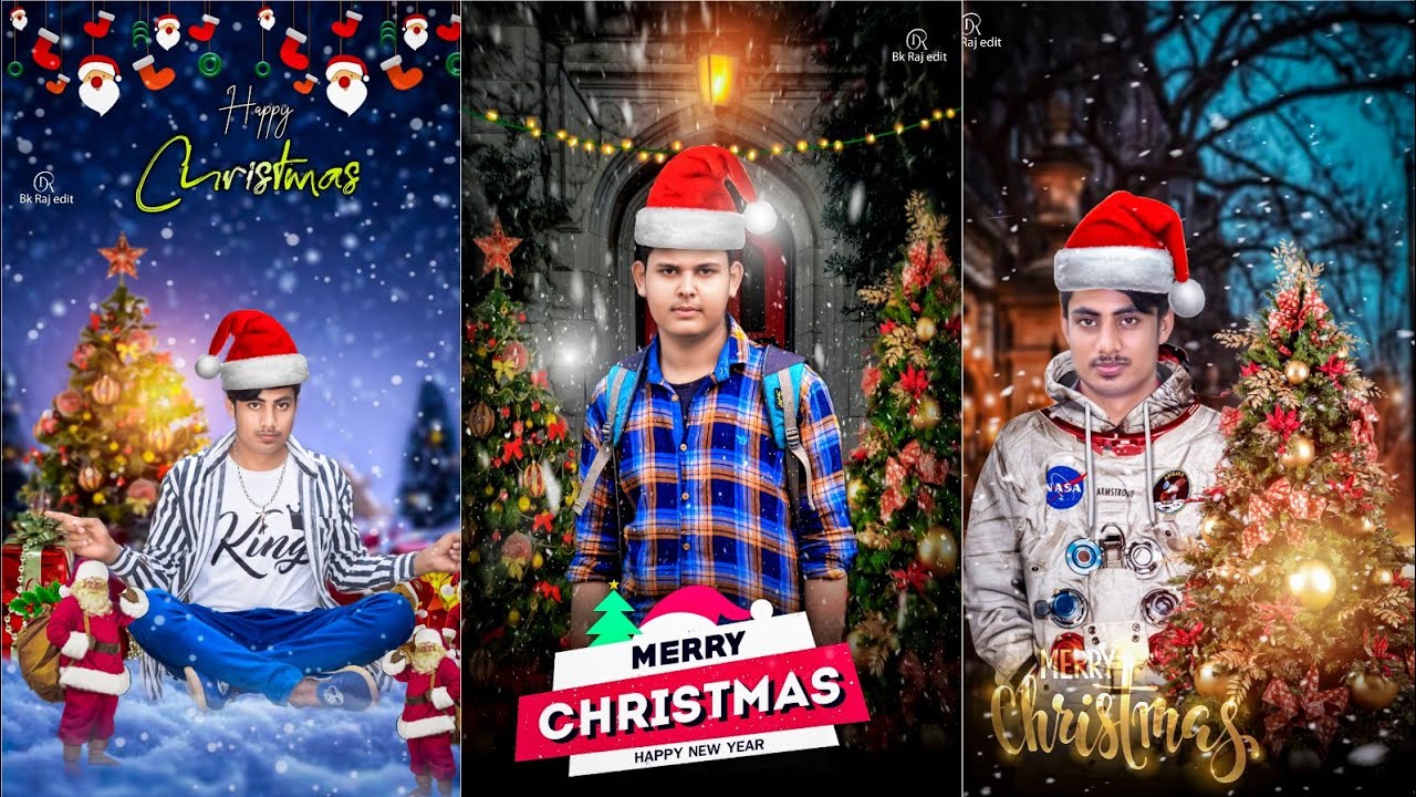 Merry Christmas editing new to 2020 new effect concept Sony Jackson ...
