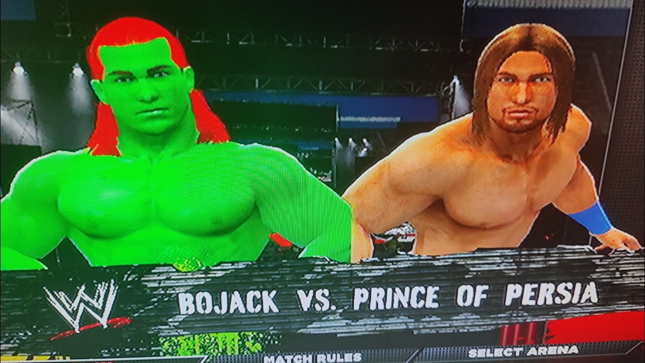 Bojack vs Prince of Persia singles match (lone wolf wrestling WWE2k14 ...