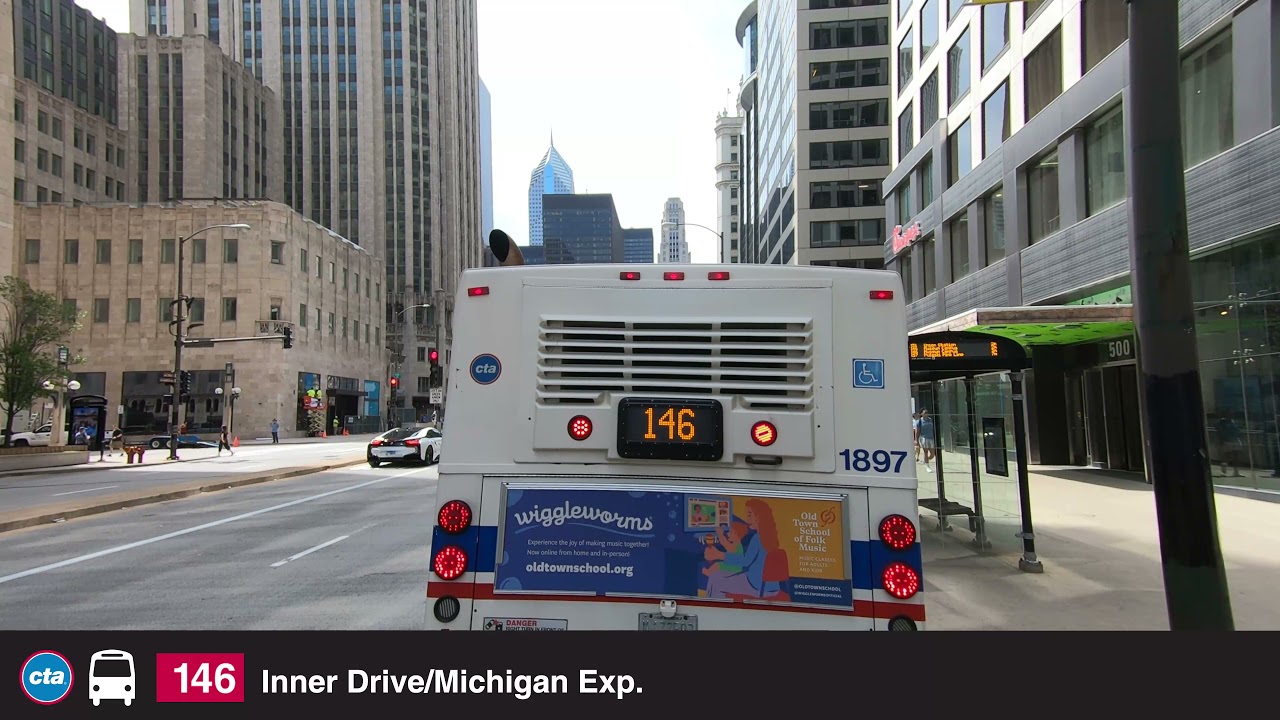 CTA's Ride the Routes: Route 146 Southbound (Time-lapse) - YouTube