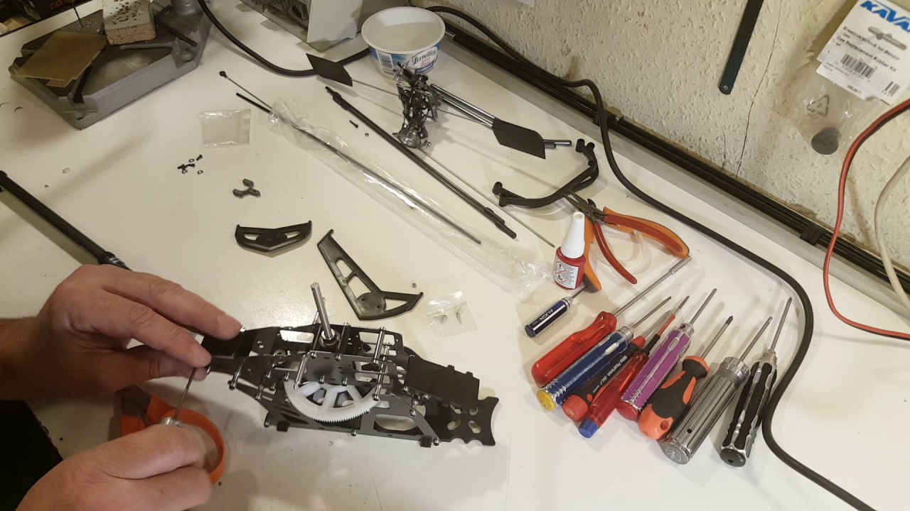 HK450 helicopter assembling - timelapse video PART 2. - YouTube