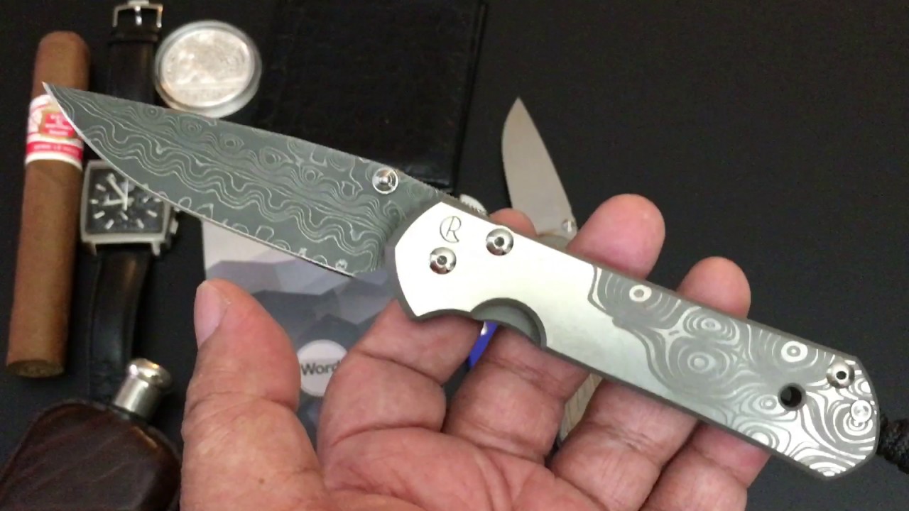 Chris Reeve Micarta Inkosi, Large Sebenza 21 w/ Raindrop Damascus, and ...
