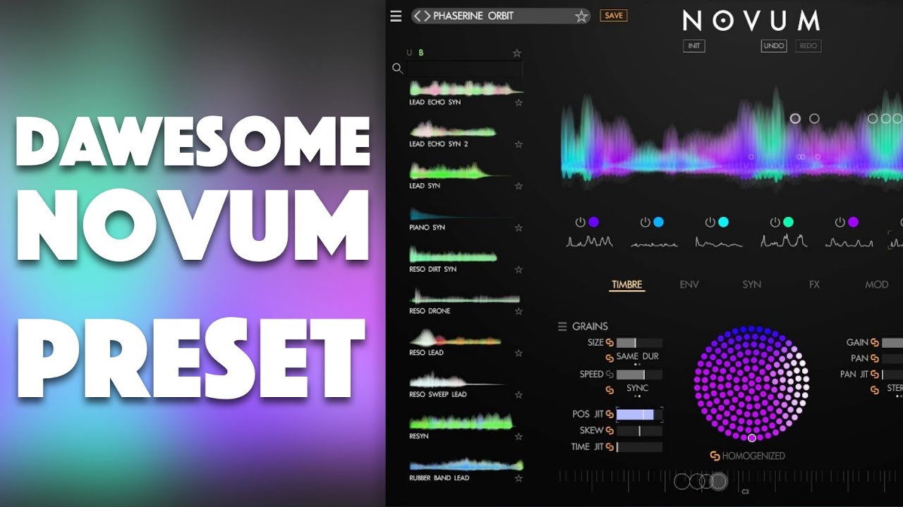 Dawesome Novum: A Showcase of Factory Presets - YouTube