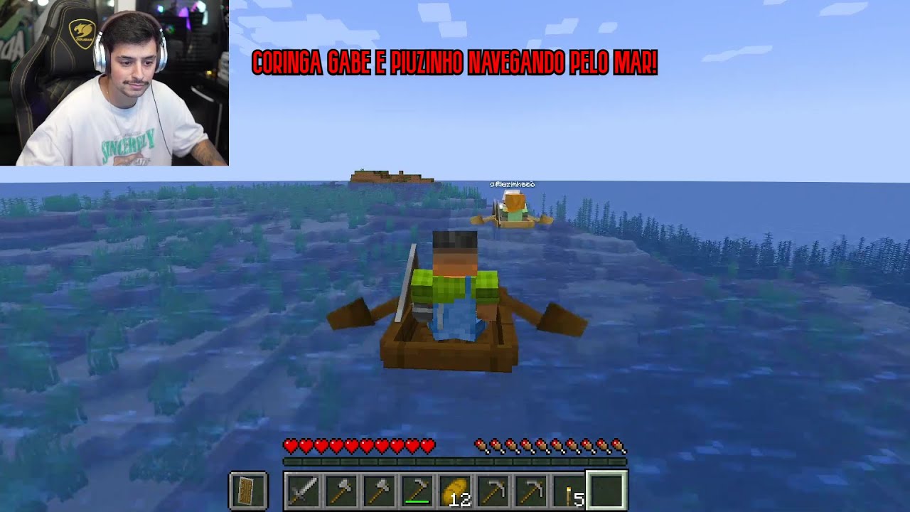 CORINGA EM SUA PRIMEIRA JORNADA NO MINECRAFT! EP 9 - YouTube