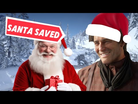THE BOYS SAVE SANTA IN RDR2 - YouTube