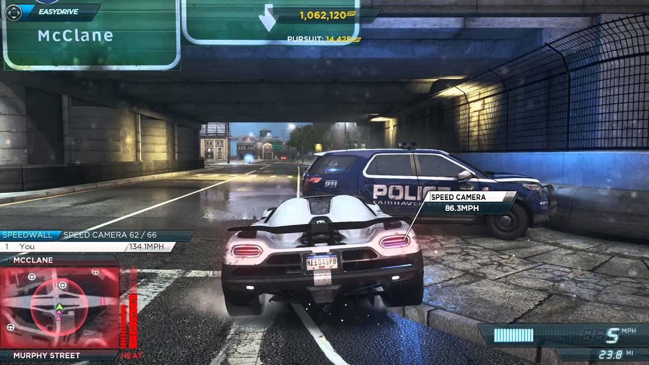 Need for speed most wanted cop chase car switch - YouTube