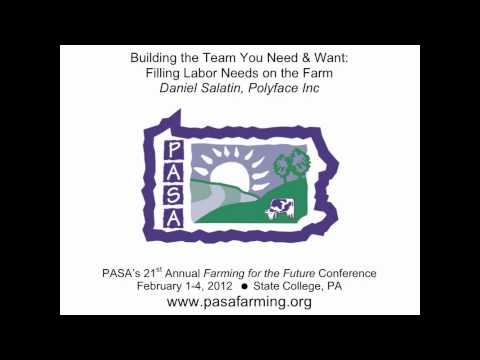 Daniel Salatin at PASA's 21st Farming for the Future Conference - YouTube