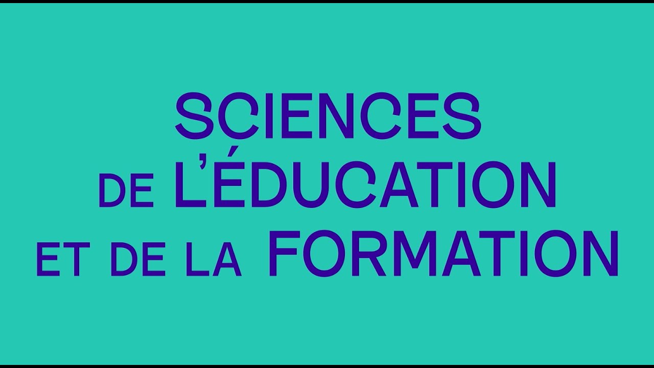 MASTER SCIENCES DE L’ÉDUCATION ET DE LA FORMATION / DIRECTION DES ORGANISATIONS ÉDUCATIVES - YouTube