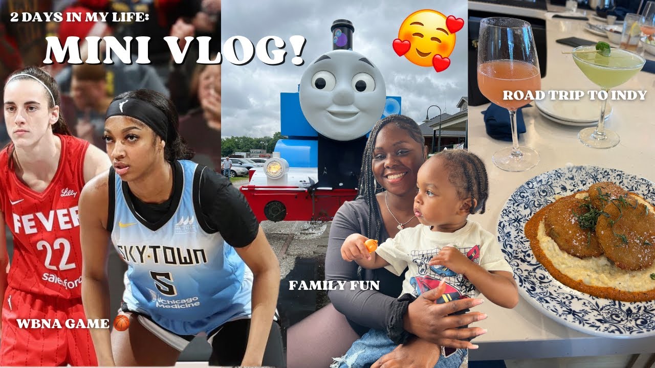 Mini Road Trip Vlog: WNBA Game ft. Angel Reese 🏀 & Thomas the Train Fun ...