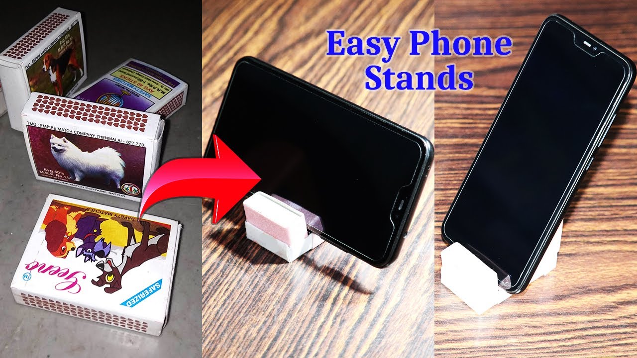 DIY Phone Stand from Matchbox - YouTube