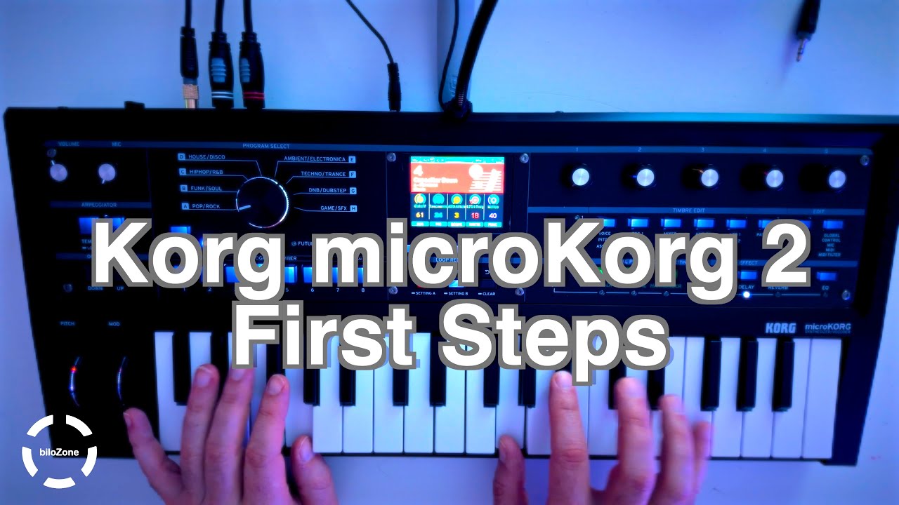 Korg microKORG2 first steps - YouTube