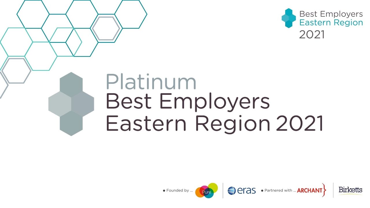 Best Employers Eastern Region 2021 - platinum accreditation - YouTube