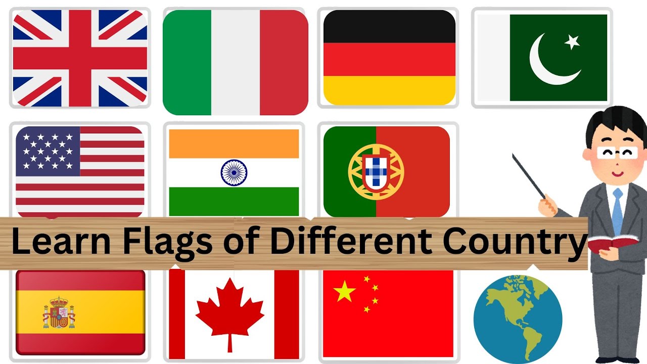 WORLD FLAGS | Learn Flags of Different Countries | Country Flags for ...