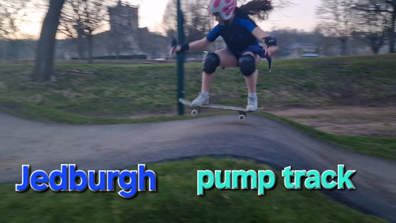 Jedburgh pump track #skateboarding #shorts - YouTube