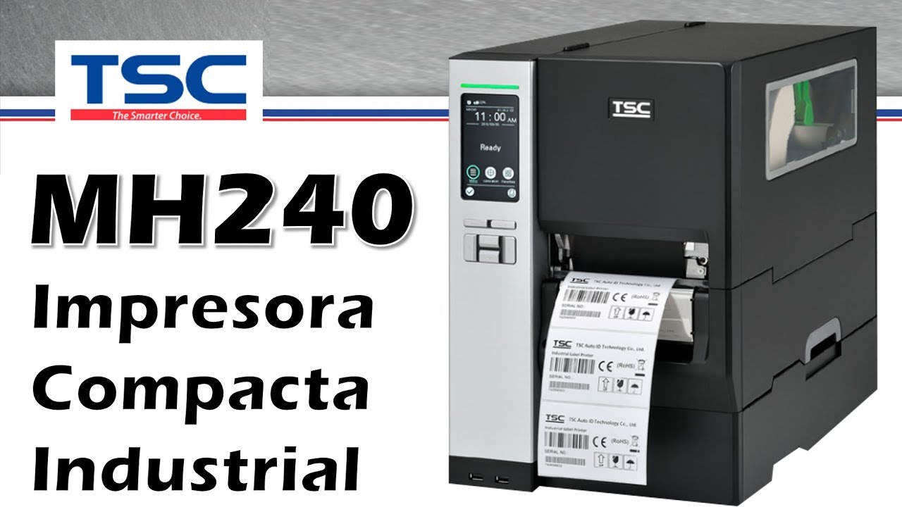 TSC MH240P Impresora Industrial Compacta de Etiquetas con Rebobinador ...