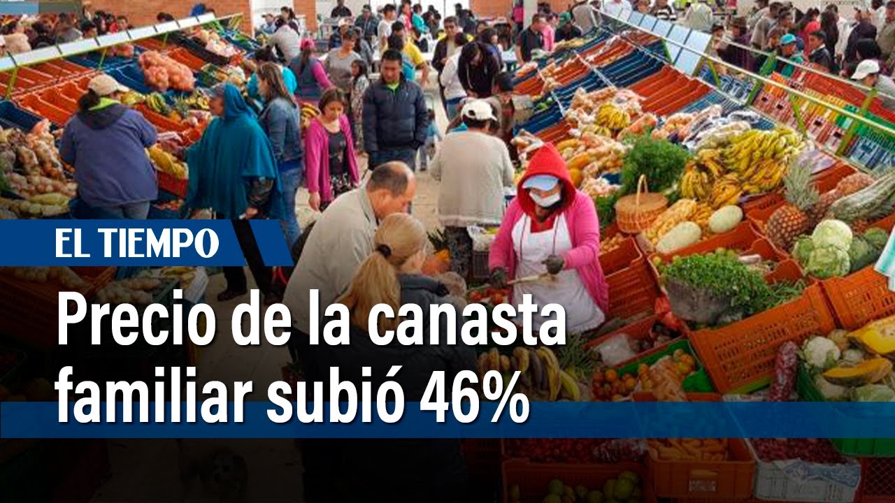 Precio de la canasta familiar subió 46% | El Tiempo - YouTube