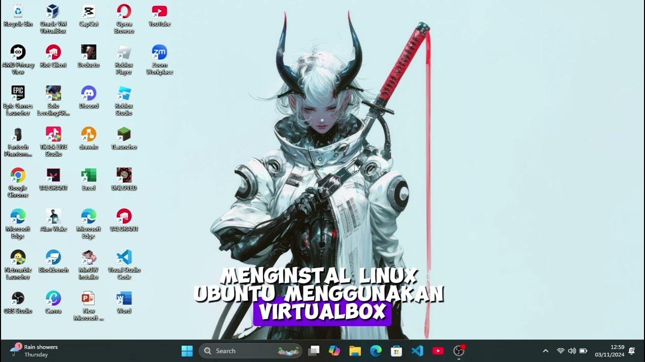 CARA MENGINSTALL LINUX UBUNTU DI VIRTUAL BOX - YouTube