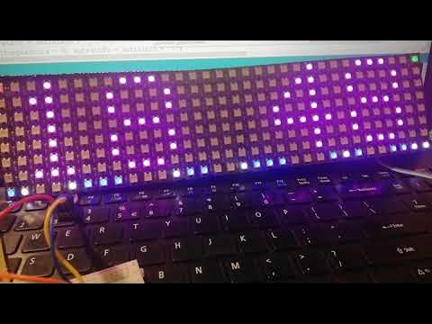 NTP clock on 8x32 adressable led display with RPi Pico W with HW watchdog (5) - YouTube