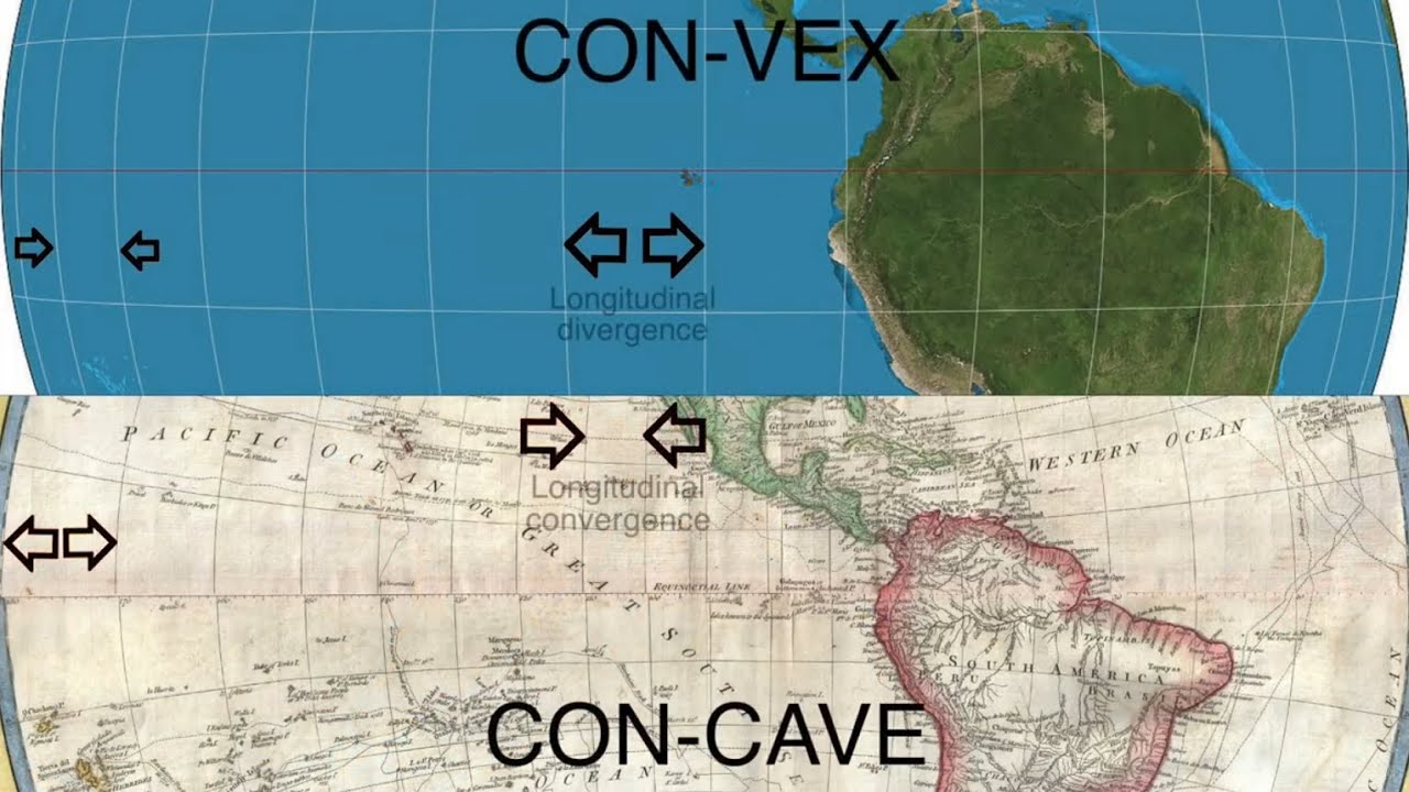 Old World Maps = Longitudinal Convergence Lines = Concave Earth ...