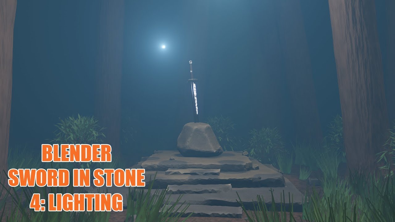 Blender Sword In Stone Part 4: Lighting Tutorial - YouTube