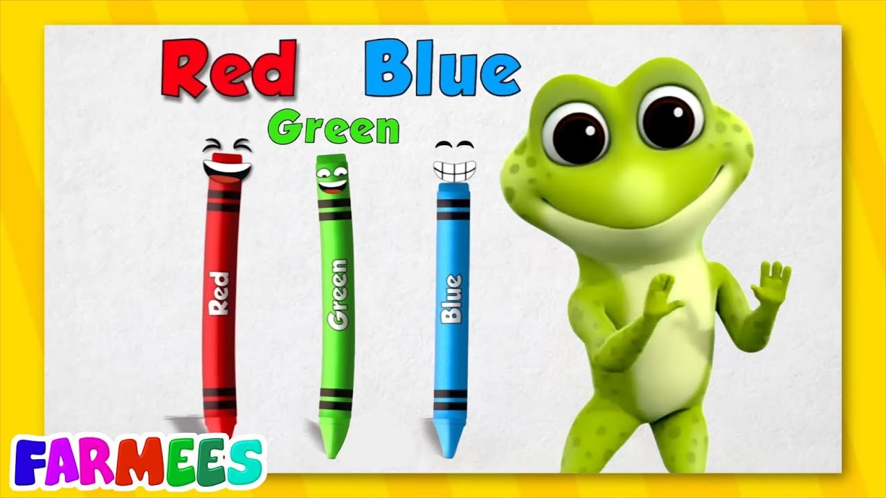 Crayons Color Song, Learn Colors With Animals, Nursery Rhymes for Kids ...