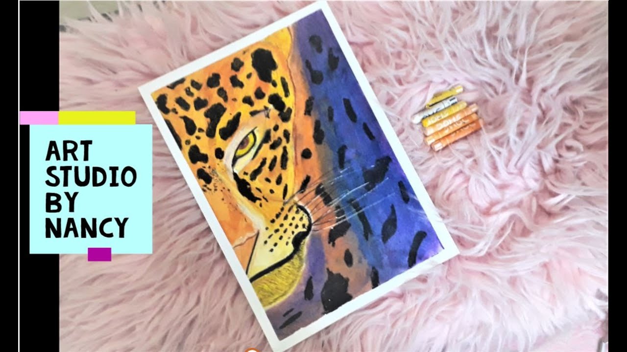 Tiger face Drawing tutorial easy / Tiger Drawing with oil Pastels / oil ...