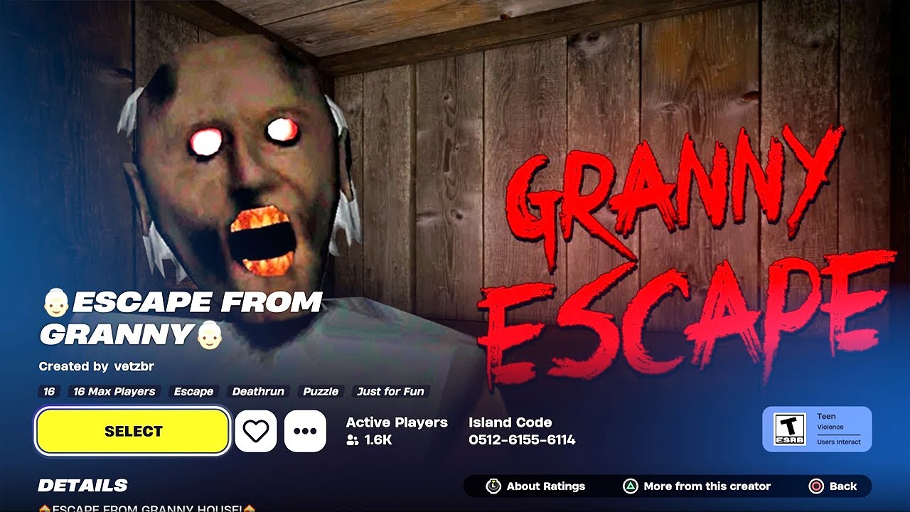 COMPLETE ESCAPE FROM GRANNY HORROR Tutorial in Fortnite! (EASY STEPS) - YouTube
