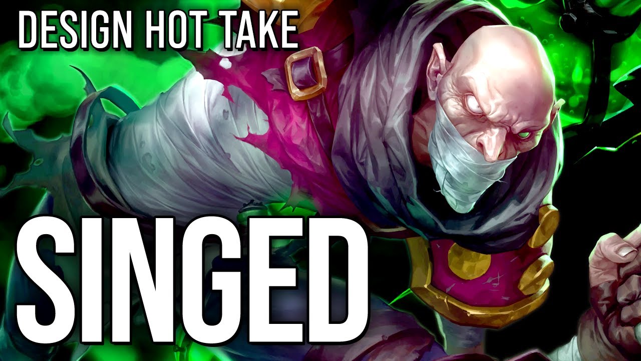 Singed is too dark to look this silly || design hot take #shorts - YouTube