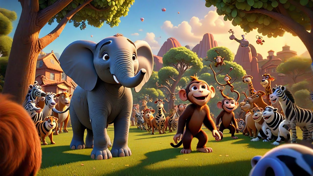 Stomp Your Feet with Elephant Song | Fun Elephant Nursery Rhyme for ...