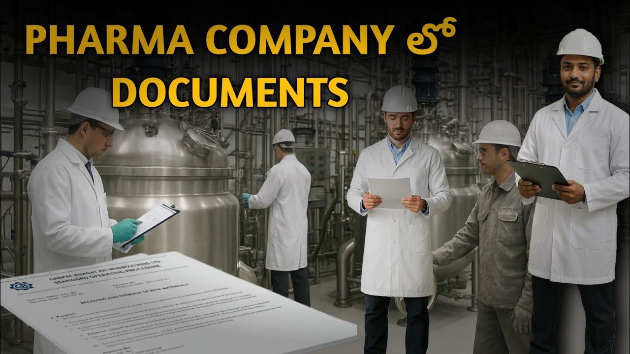 type of documents in pharmaceutical manufacturing company # ...