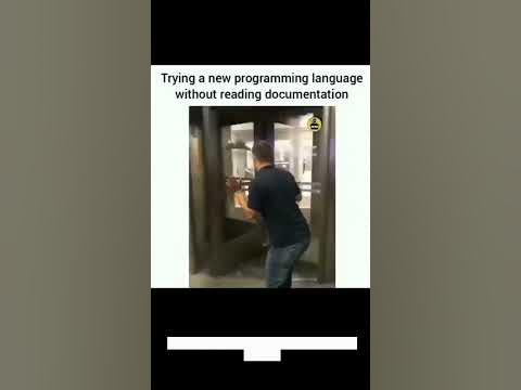 try not to laugh: learning a new programming language be like - YouTube