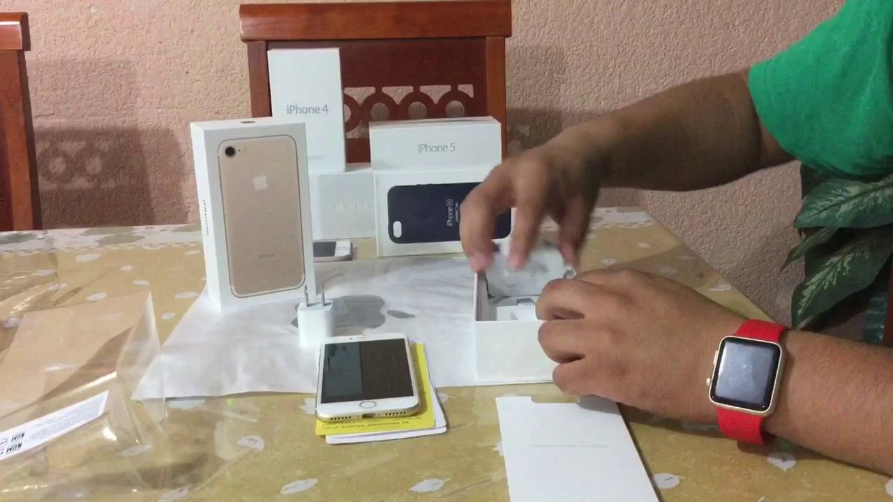 Qué hay en la caja del iPhone 7? - YouTube