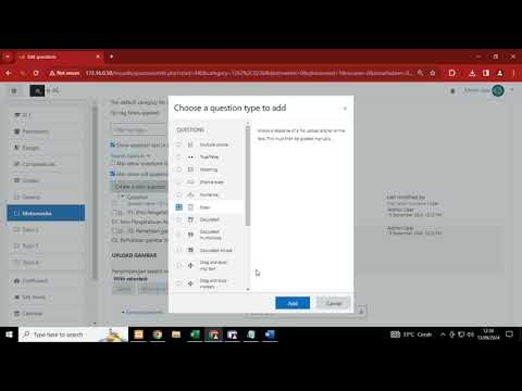 Tutorial upload soal Uraian/essay di MOODLE - YouTube